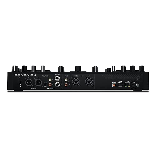 Denon DJ PRIME GO – Portable DJ Controller and Mixer with 2 Decks, WIFI Streaming, 7-Inch HD Touchscreen, DJ Set with Lights Control and Rechargeable Battery
