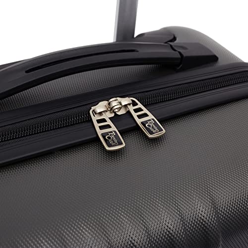 Travelers Club Cosmo Hardside Spinner Luggage, Charcoal Grey, Carry-On 20-Inch
