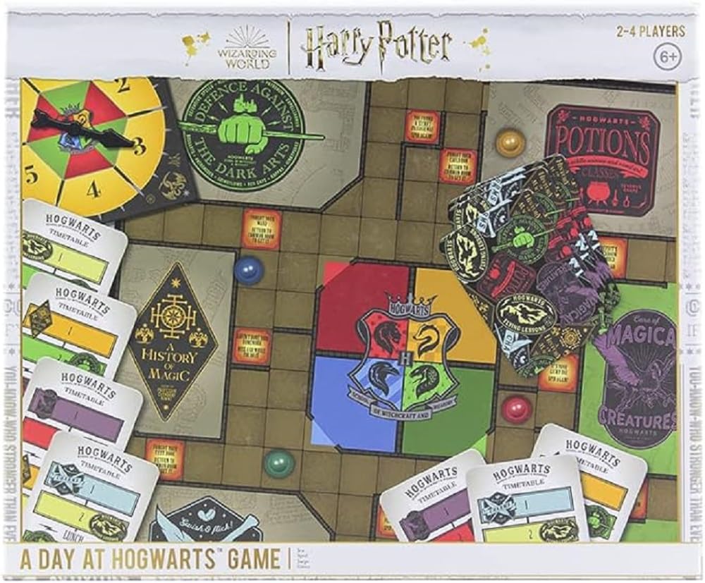 Paladone Heading to Hogwarts Board Game - Harry Potter Game for 2-4 Players Ages 6+, Fun Potions Charms Flying Wand Magic & More for Harry Potter Fans
