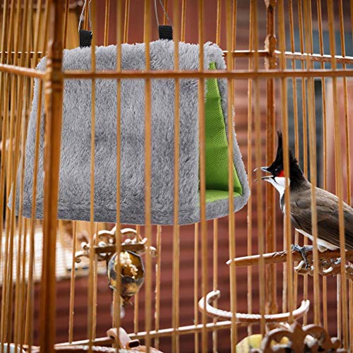 Warm Bird Nest House Soft Triangular Hut Hammock Hanging Cave Durable Parrots Snuggle Hut Bed Pet Supply Birds Cage Toy