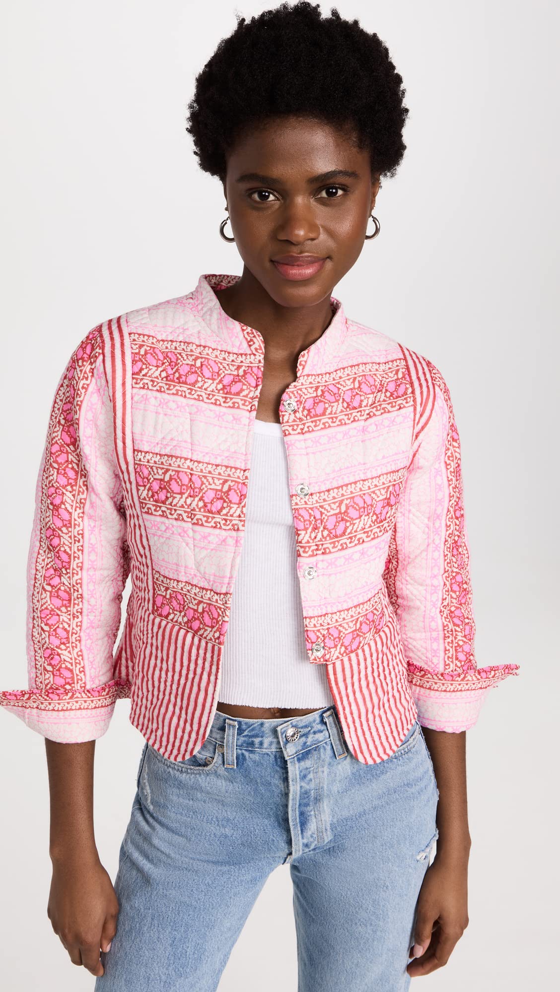 Antik Batik Women's Amelie Jacket, Pink, XS