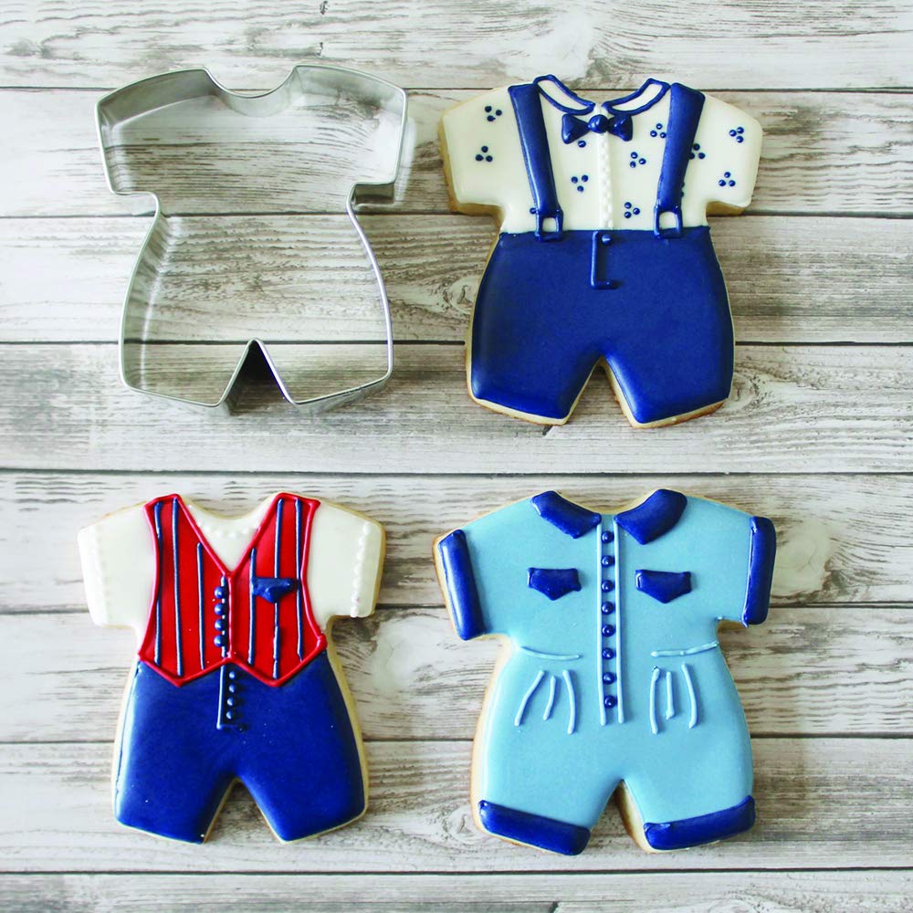 Baby Romper Cookie Cutter, 3.5" Made in USA by Ann Clark
