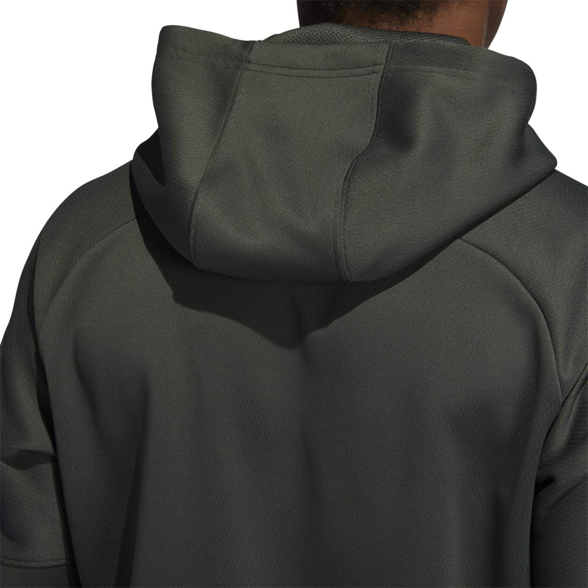 adidas Men's Athletics Essential Cotton Pullover Hoodie (Legend Earth, Medium)