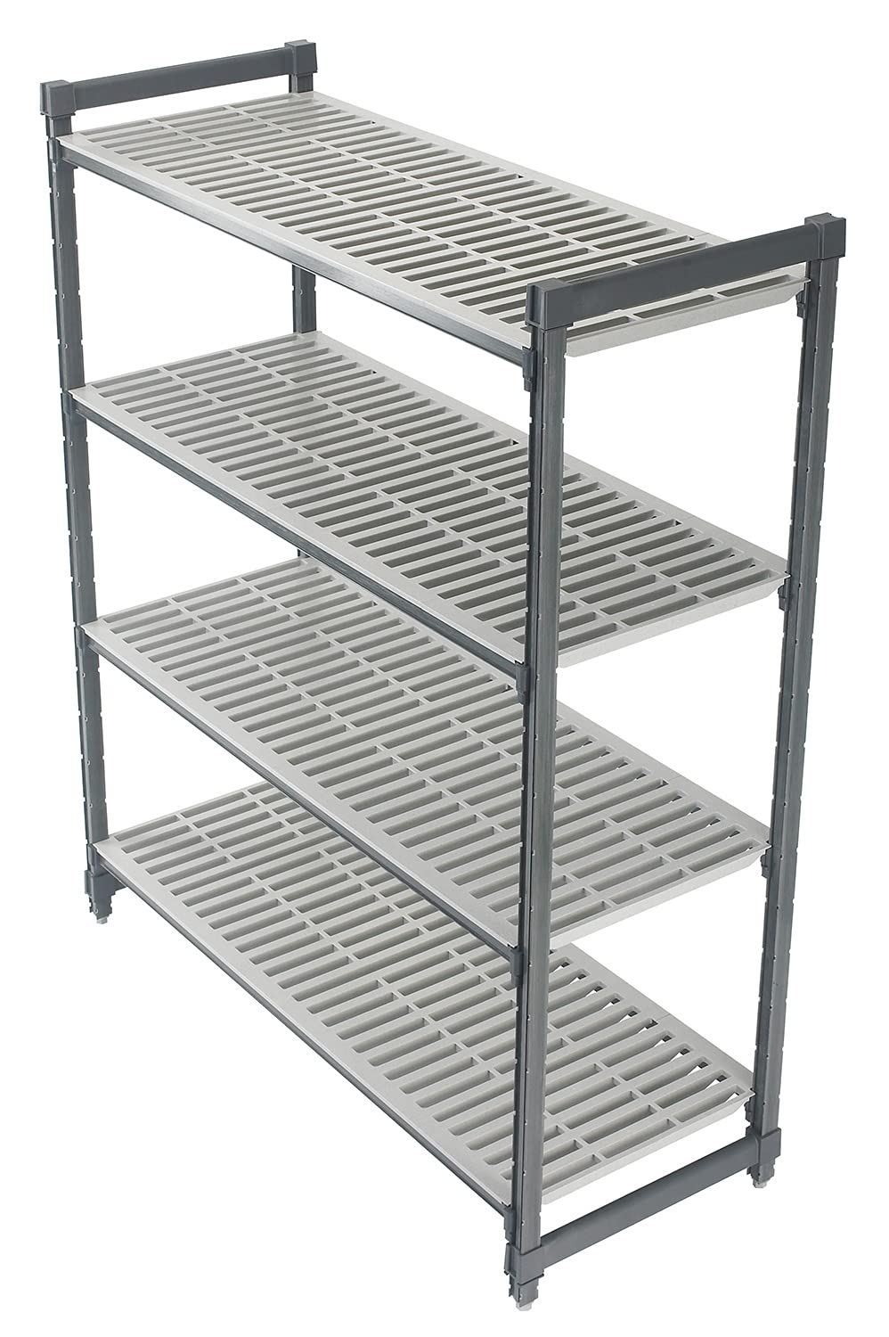 Cambro ESU244272V4580 Camshelving Elements Starter 4V 24X42X72 Brushed Graphite 1 Each