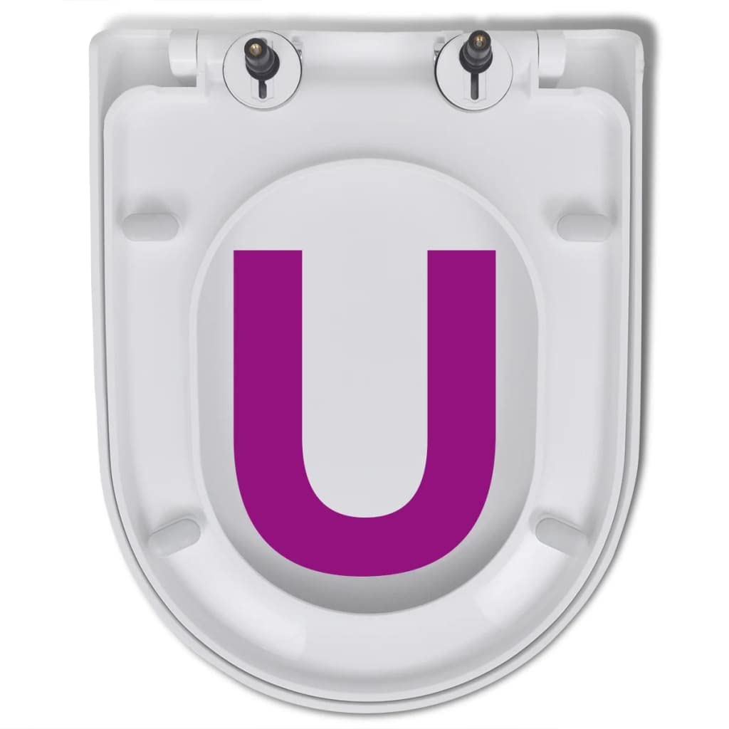 CUMYZO Soft-close Toilet Seat with Quick-release Design White Square 1.88kg/4.14ib Toilet & Bidet Seats
