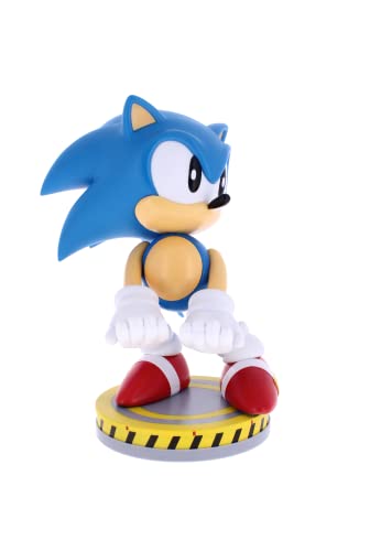 Exquisite Gaming: Sliding Sonic Phone Stand & Controller Holder - Sonic The Hedgehog - Officially Licenced Figure, Cable Guys