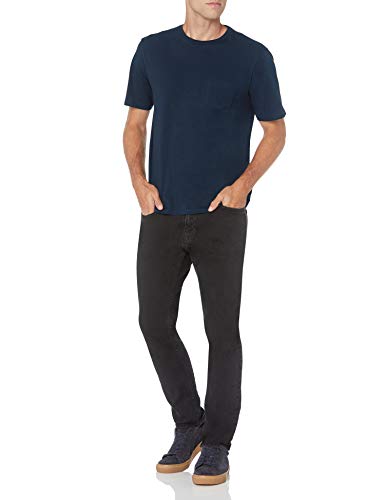 Amazon Essentials Men's Regular-Fit Short-Sleeve Crewneck Pocket T-Shirt, Pack of 2, Dark Navy, XX-Large