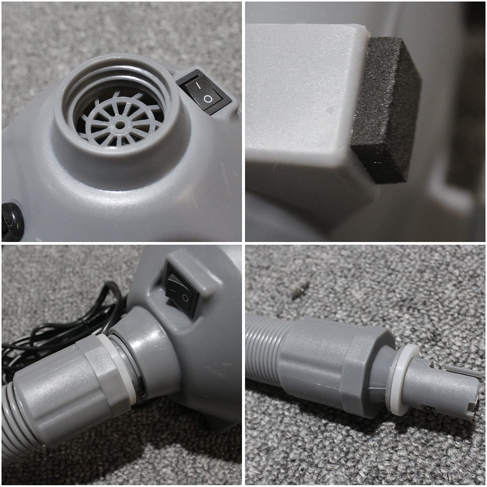 AKSPORT Electric Pump 600W for Inflatable Air matTumbling Mat Gymnastic Training mat and Inflatable Paddle Board(Electric Air Pump)