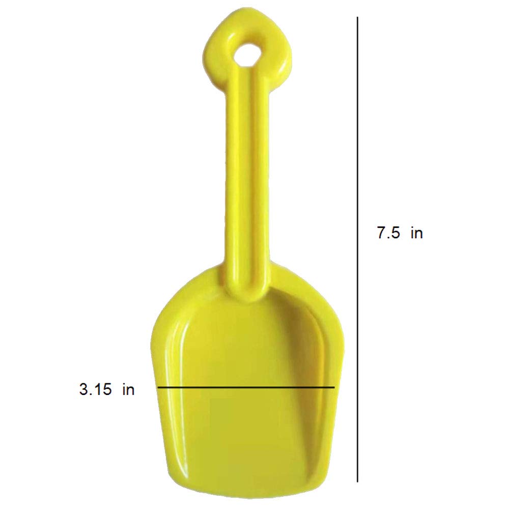 QYANG 7.5 inch 5 Color 10 Piece Children's Beach Toys Spade, Plastic Shovel, Children's Kindergarten Gifts, Sand Pool, Dredging, Water Tools, Shovel Combination (QY-WJ01)
