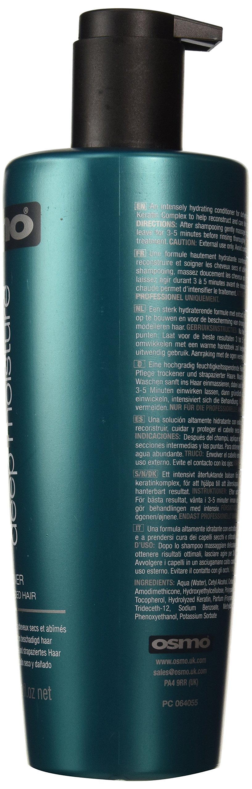 Osmo Deep Moisture Conditioner, Dry and Damaged Hair Formula, Large 1000ml (33.8 fl oz)…