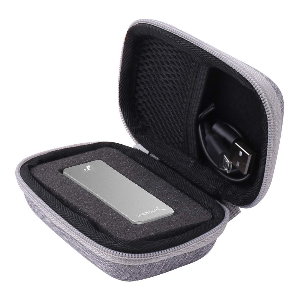 Aenllosi Hard Carrying Case Replacement for Sabrent Rocket Nano 1TB 2TB 512GB USB 3.2 10Gb/s External Aluminum SSD (Black)