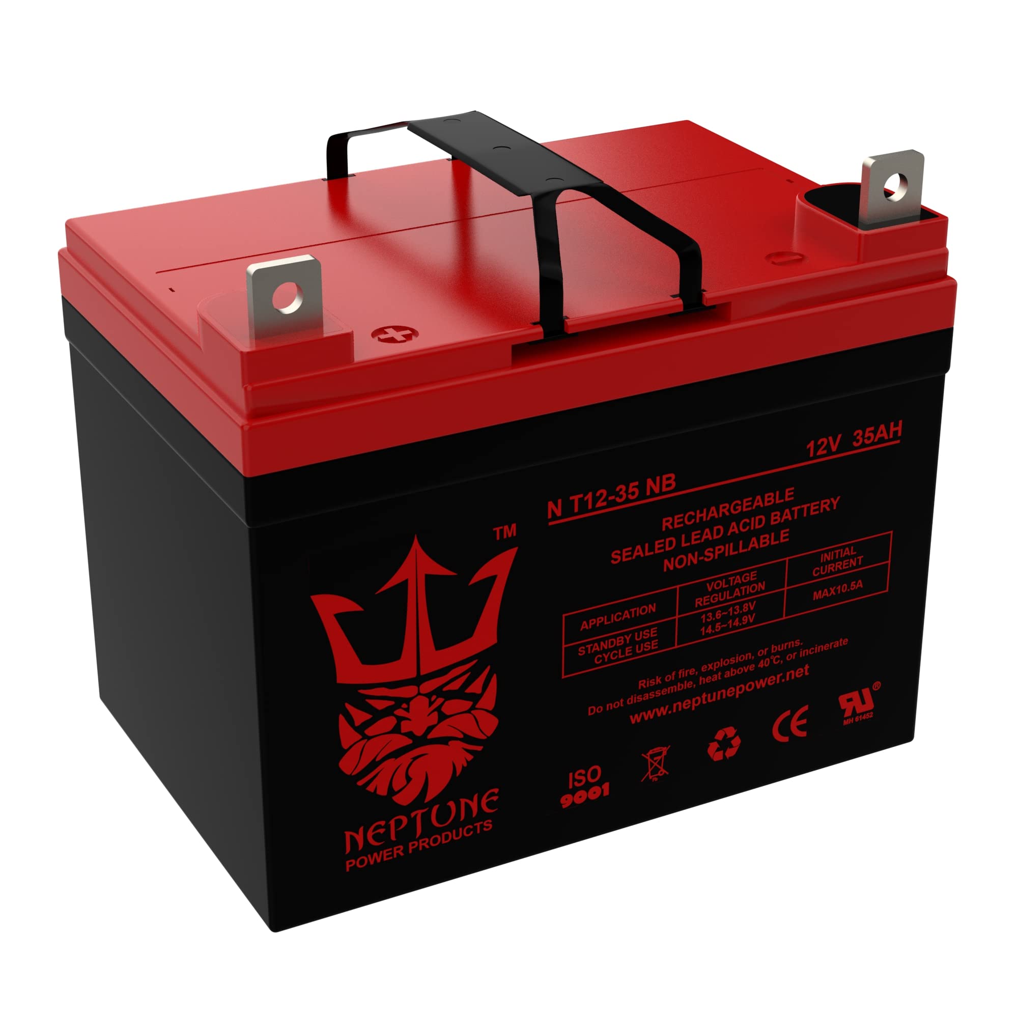 Neptune Power Products Brand Brand 12V 35AH NT12-35 NB Battery Replacement Battery for Pride Jazzy Select Electric Wheelchair by Neptune - 2 Pack