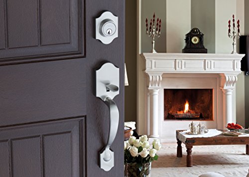 Copper Creek HZ2610XBK-SS Heritage Front Entrance Handleset in Satin Stainless with Ball Knob Interior