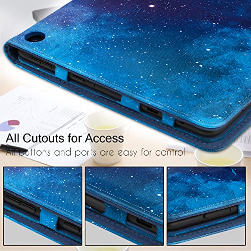 Famavala Folio Case Cover for All-New Fire 7 Tablet (12th Generation, 2022 Release) Not Fit for 7th/9th Genration (Blugaxy)