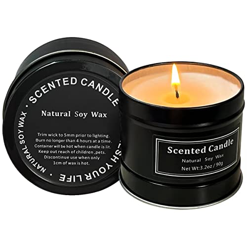 Family Scented Candles, Scented Candles, Fragrance and Soybean Pot Candle Gift Set - 3 Package, 9.6 Ounces, Lavender | Orange Flower | Annatto Candles