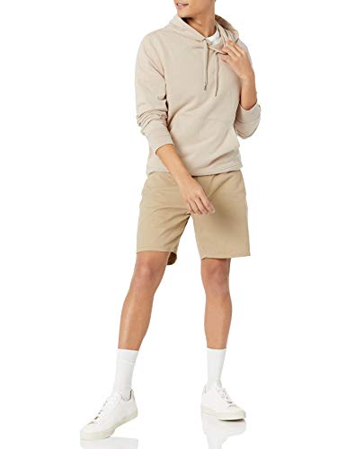 Amazon Essentials Men's Lightweight French Terry Hooded Sweatshirt, Oatmeal Heather, X-Large