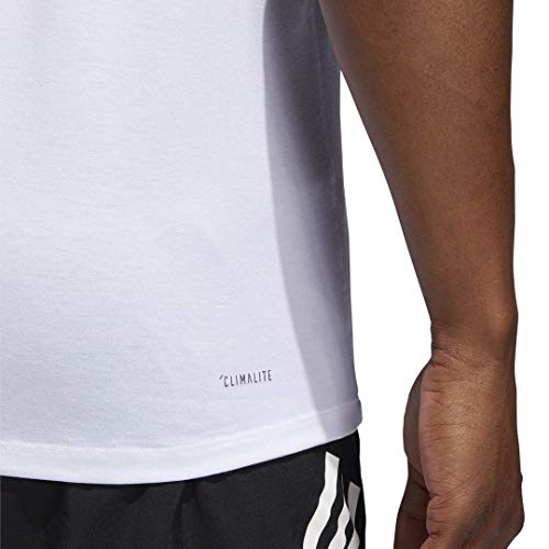 adidas Men's FreeLift Sport Prime Lite Weightlifting Tee, White, Small