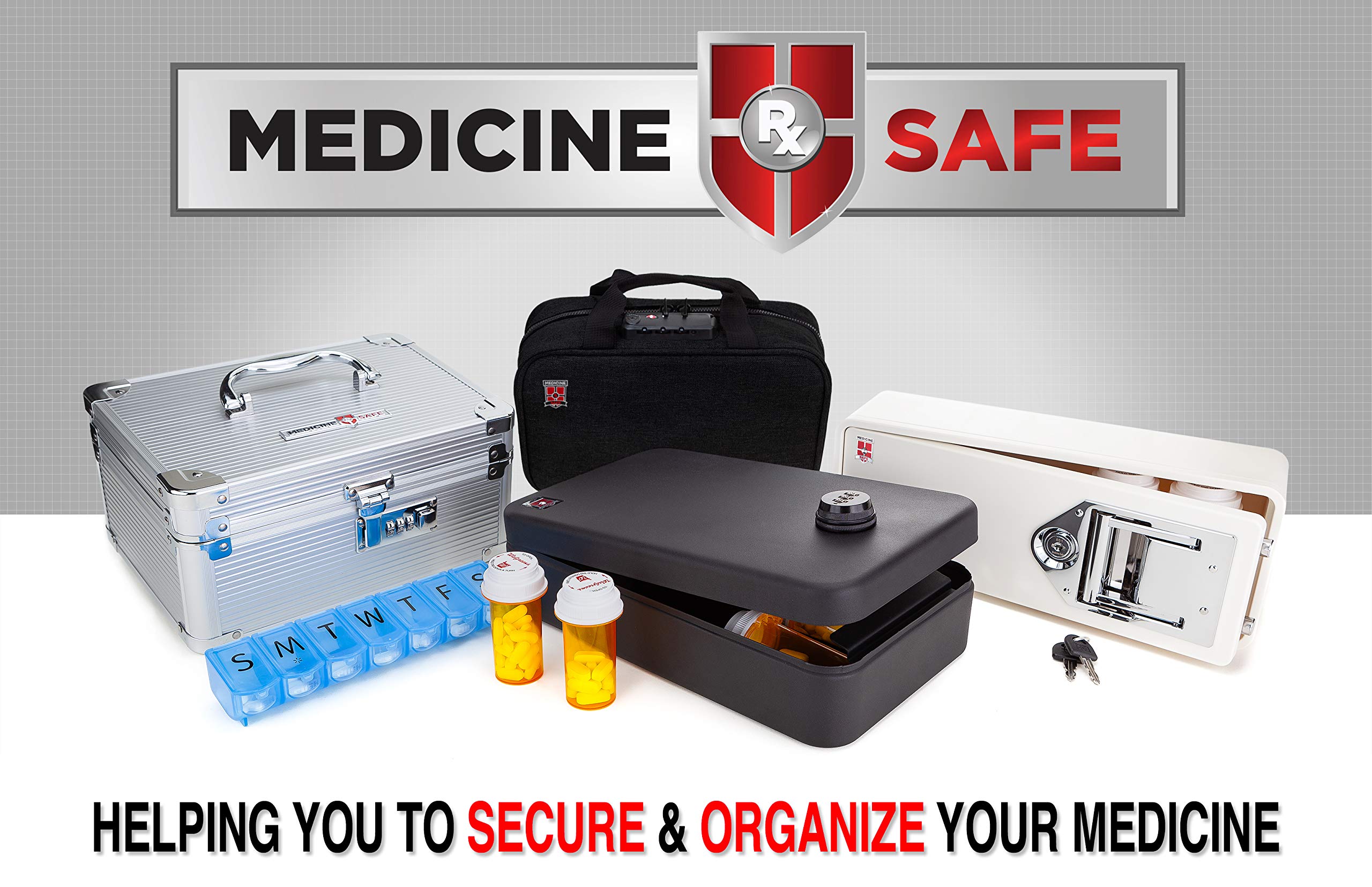 Medicine RX Safe Medication Travel Bag No Logo
