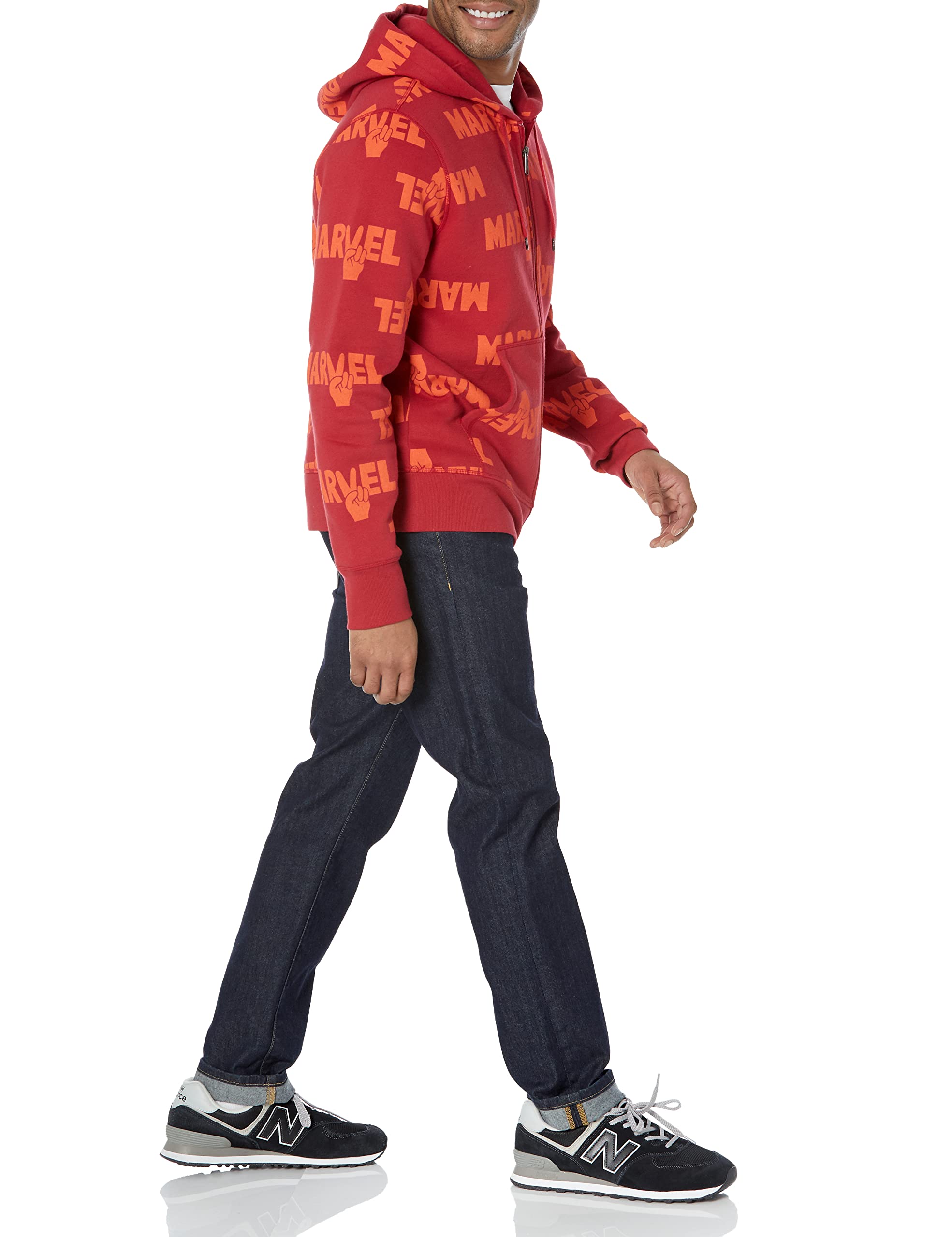 Amazon Essentials Disney | Marvel | Star Wars Men's Fleece Full-Zip Hoodie Sweatshirts (Available in Big & Tall), Star Wars Comic, XX-Large