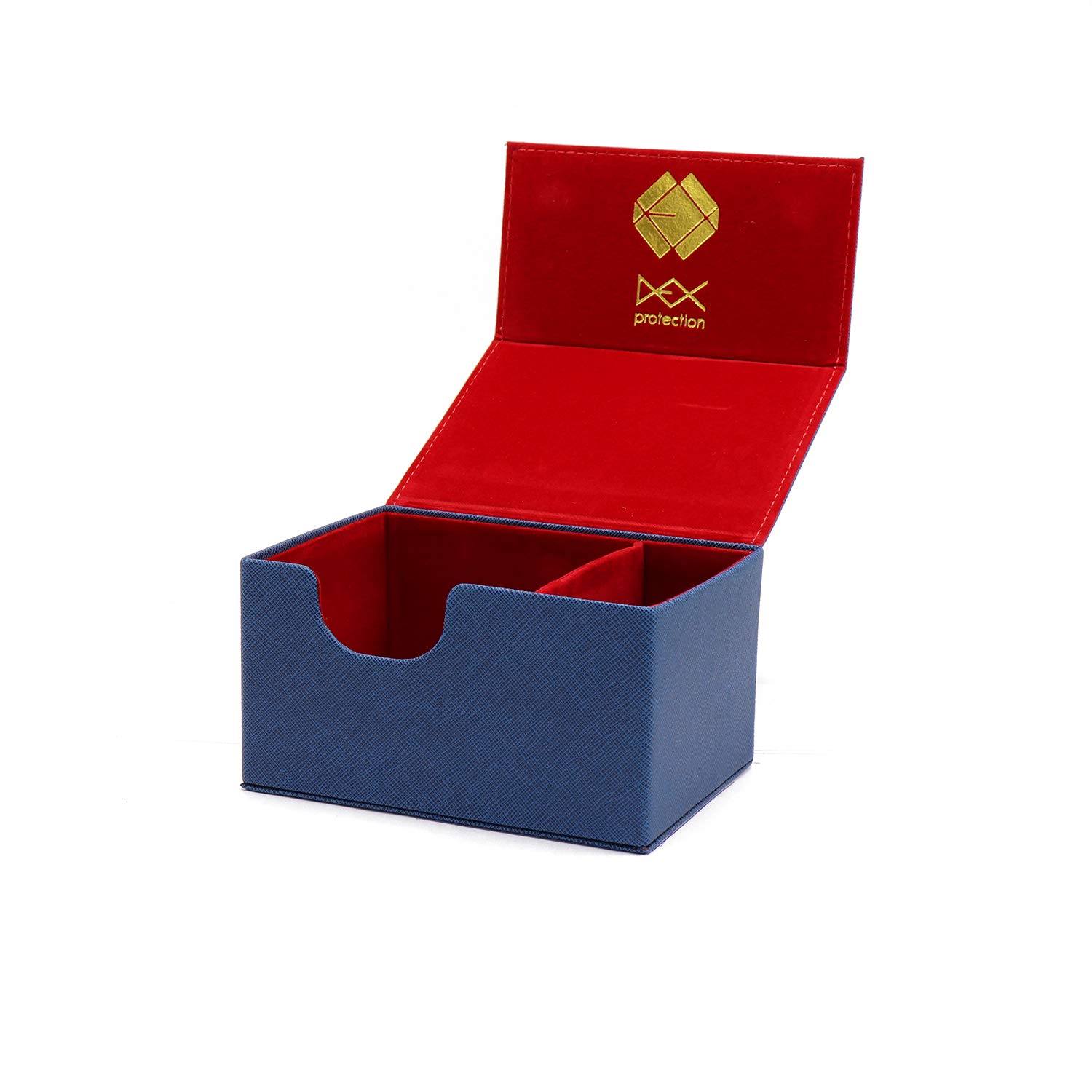 Dex Protection Creation Line Medium Deck Box | 120+ Card Storage Capacity | Additional Storage Compartment for Gaming Accessories | Magnetic Closure | Sleek Matte Finish with Velvet Interior