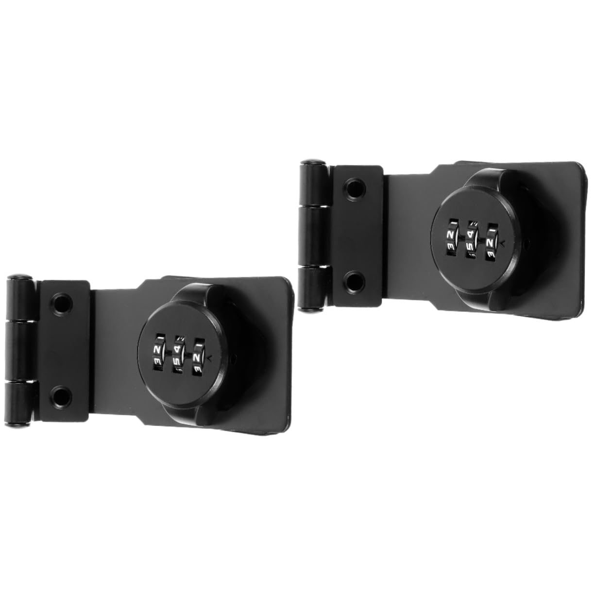 Angoily 2pcs Cabinet Combination Lock File Cabinet Lock Kit Locks for Cabinets Gym Lock Password Cabinet Lock Mailbox Lock File Cabinet Locking Bar Push and Pull Child Lock Baby Zinc Alloy