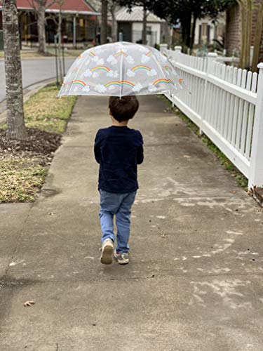 Rainbrella Kids Sky Collection Rainbows Umbrella, Clear
