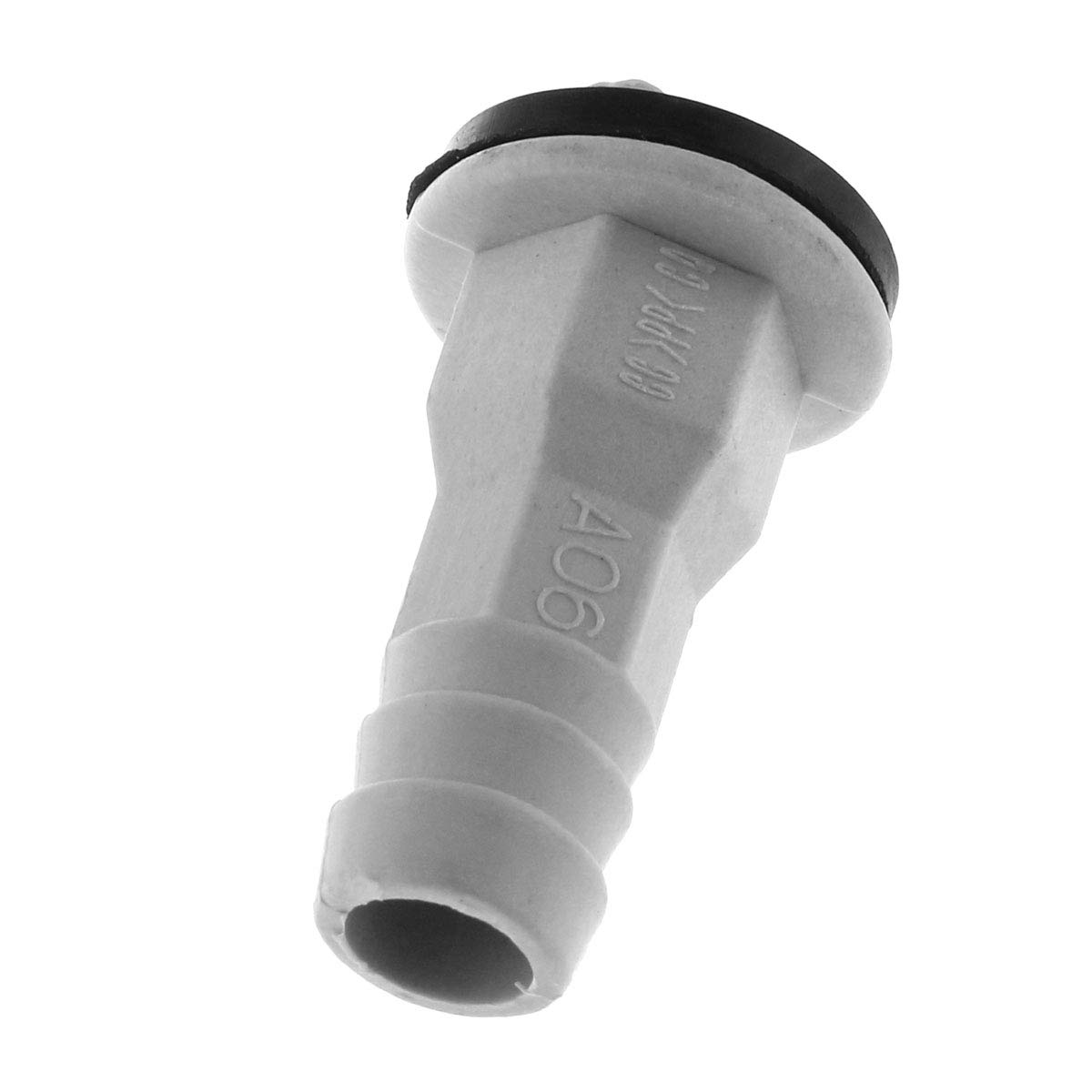 DGZZI Drain Straight Connector 2PCS 3/5 Inch 15mm AC Drain Hose Connector Straight Fitting with Rubber Ring for Window Air Conditioner and Mini Split Units