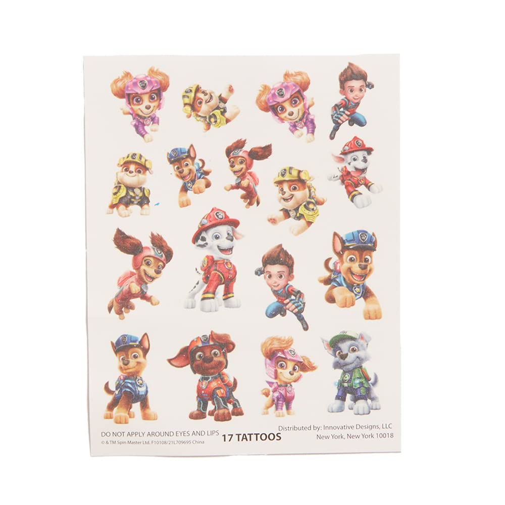 Innovative Designs Nickelodeon Paw Patrol The Movie Deluxe Activity Set with Carrying Tin, Coloring Sheets, Tattoos, Stickers, & Art Supplies