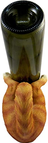 World of Wonders Orange Tabby Cat Decorative Wine Bottle Holder | Wine Bottle Holder for Cabinet | Cat Mom Wine Accessories | Cat Statues Resin Table Top Wine Holders - 9"