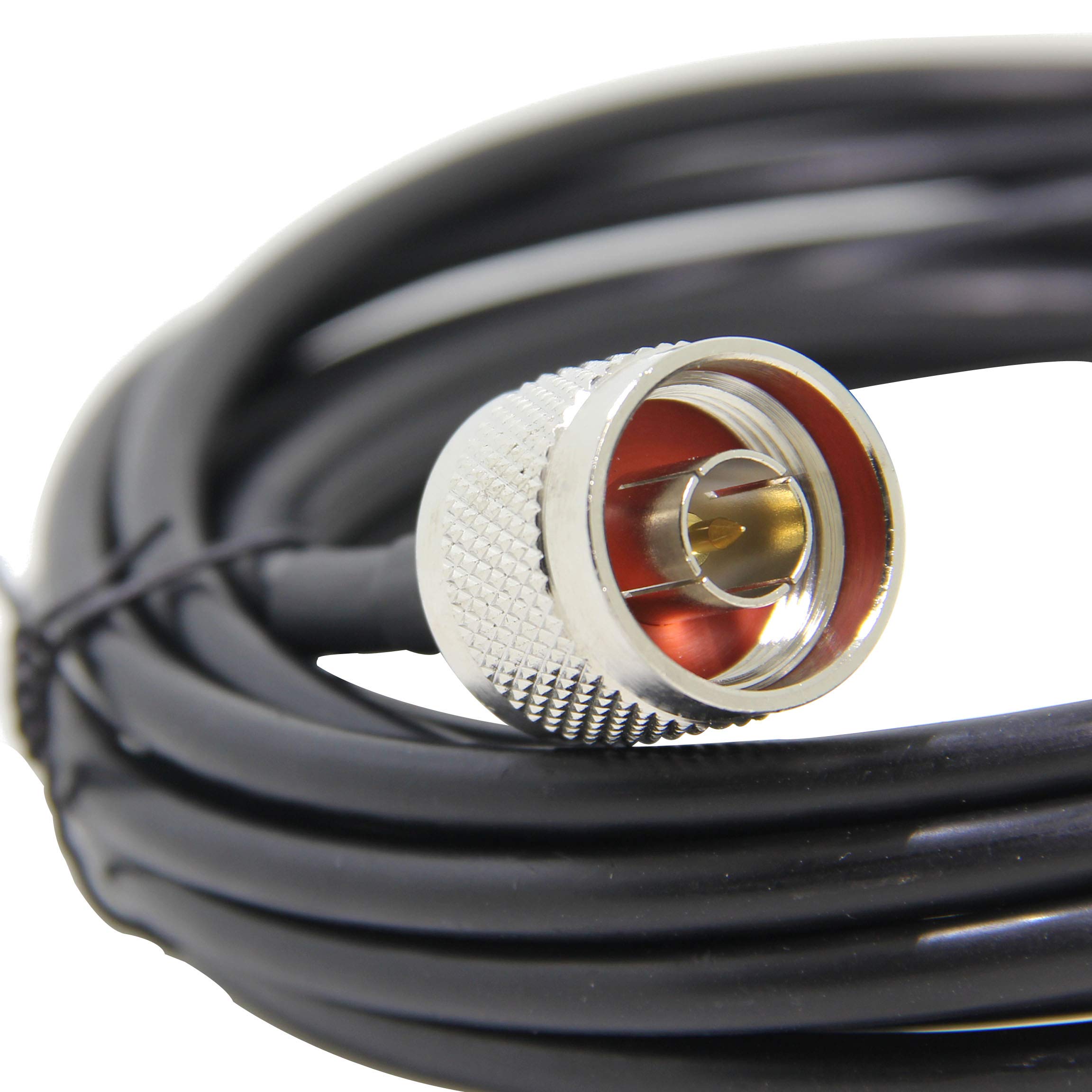 Ultra Low Loss Coax Cable 25ft, Ancable N Type Male Connector to RP-SMA Female Pigtail Cable for Yagi TP-Link 2.4Ghz Omni Antenna, APs, WiFi and ALFA Extender/Transceiver/Repeater/Router/Amplifier