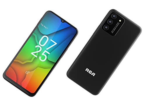 RCA Reno Max | 6.5β HD+ Brightness Boost Display | 64GB + 4GB RAM | 4G LTE Unlocked Smartphone | Android 12 | Octa Core Processor | 16MP Triple Camera | 4000 mAh Battery | Black | T-Mobile