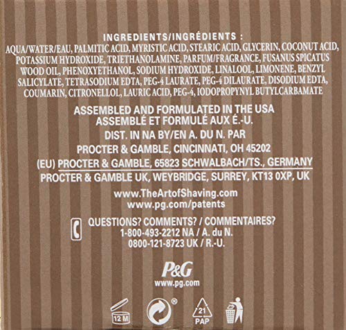 The Art of Shaving Oud Men's Shaving Cream - Protects Against Irritation and Razor Burn, Clinically Tested for Sensitive Skin, 5 Oz