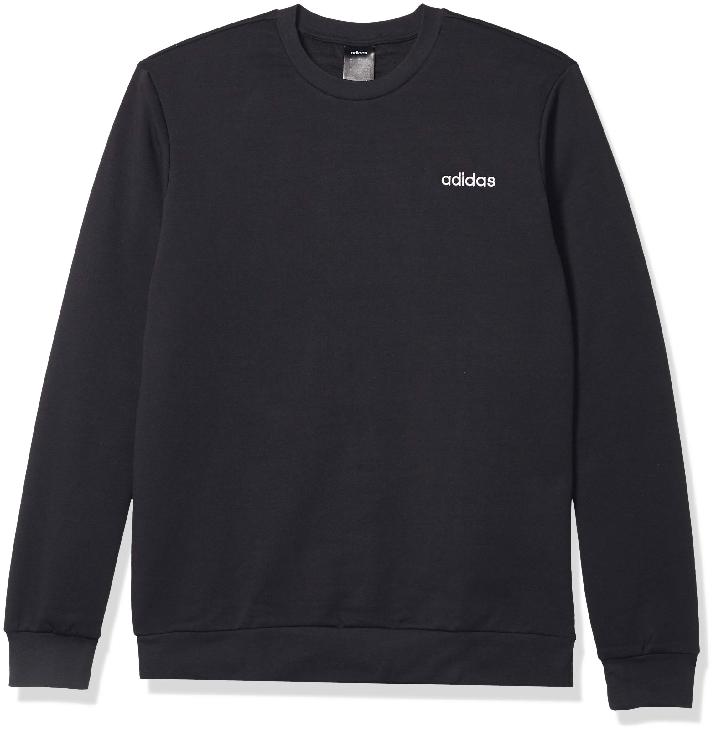 adidas Men's Plain Feelcozy Fleece Sweat Black X-Large