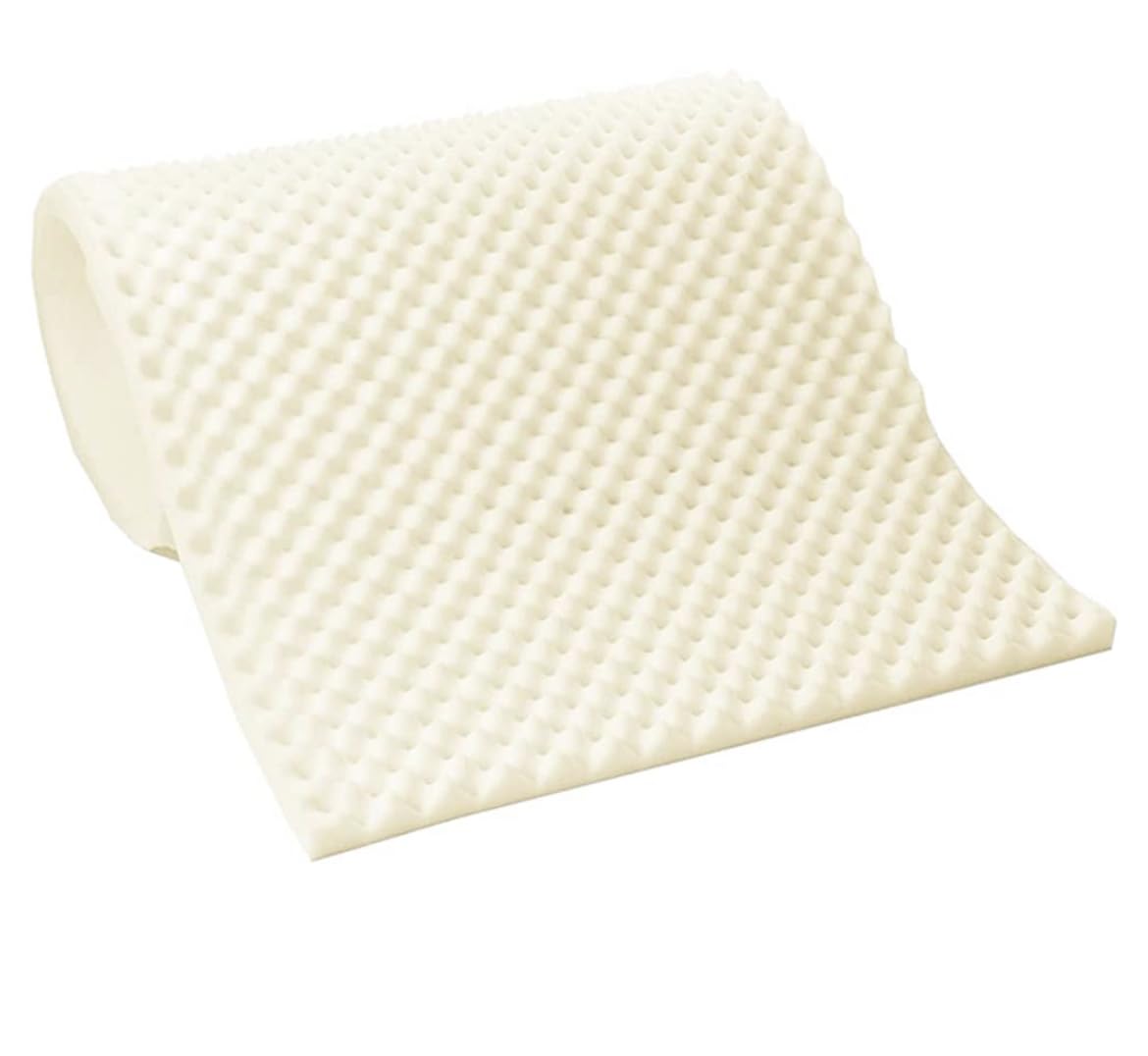 Breathable 1-inch Convoluted Egg Shell Foam Mattress Topper | Toppers for Mattresses Adds Ultimate Comfort, Reduces Back Pain, Perfect Body Support, Maintain Proper Posture (Full)