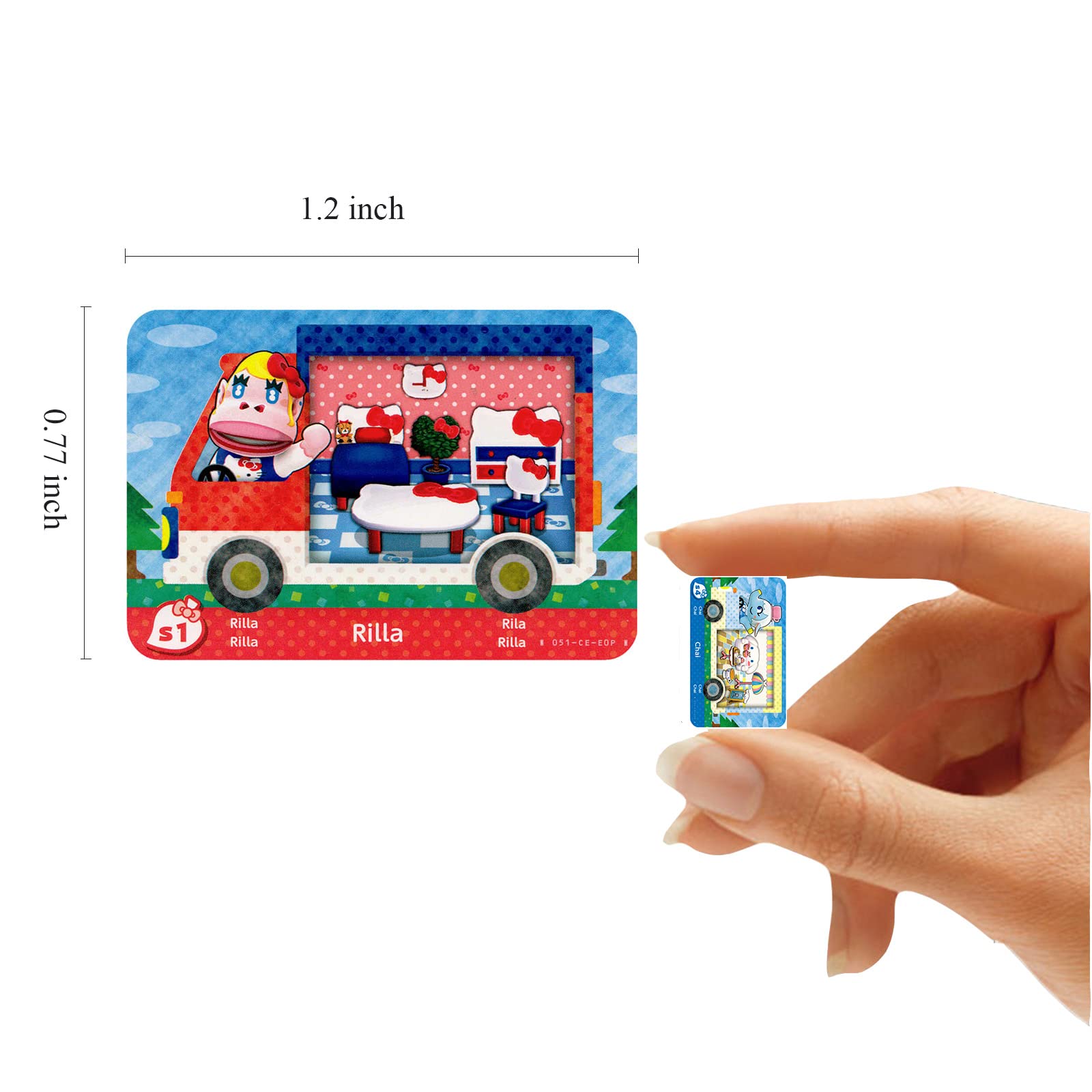 AQSXB 6 Pcs Mini Cards Compatible with Animal Cross-ing New Horizons Cards