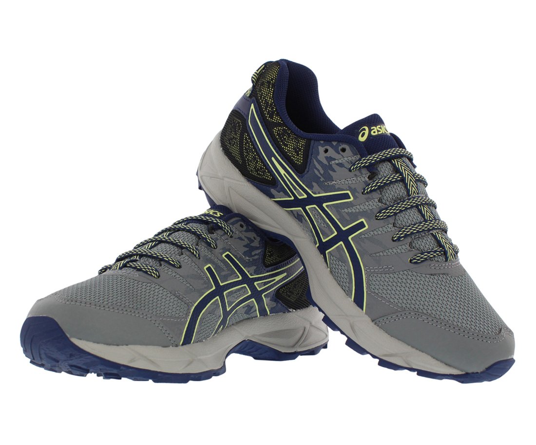 ASICS Women's Gel-Sonoma 3, Grey/Blue/Lime, 6 B(M) US