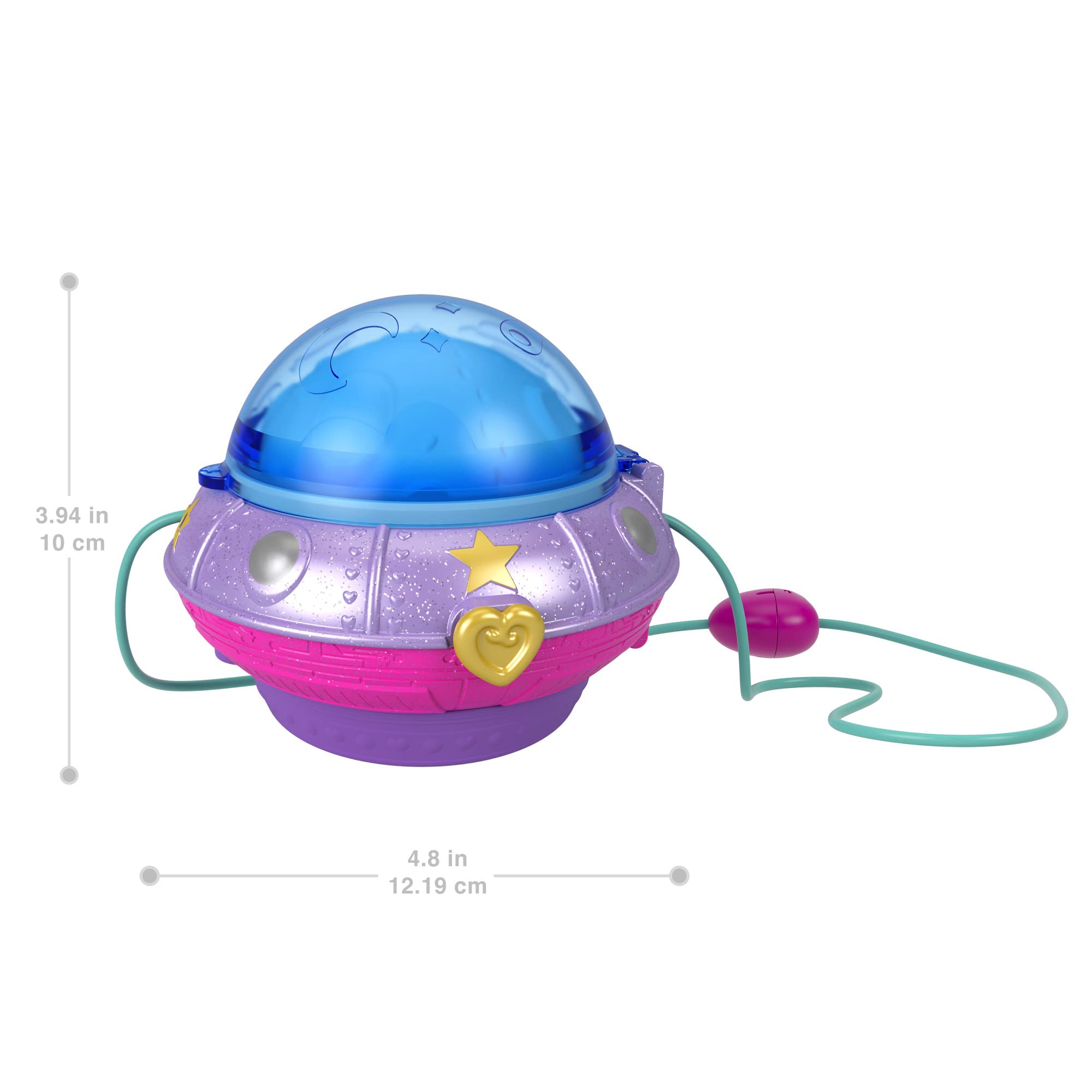 Polly Pocket Dolls and Accessories, Compact with 2 Micro Dolls, 15 Toy Pieces and 1 Fashion Piece, Double Play Space​​​
