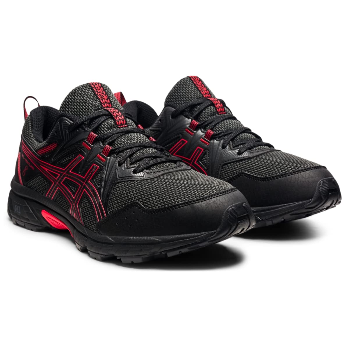 ASICS Men's Gel-Venture 8 Running Shoes, 13, Black/Electric RED
