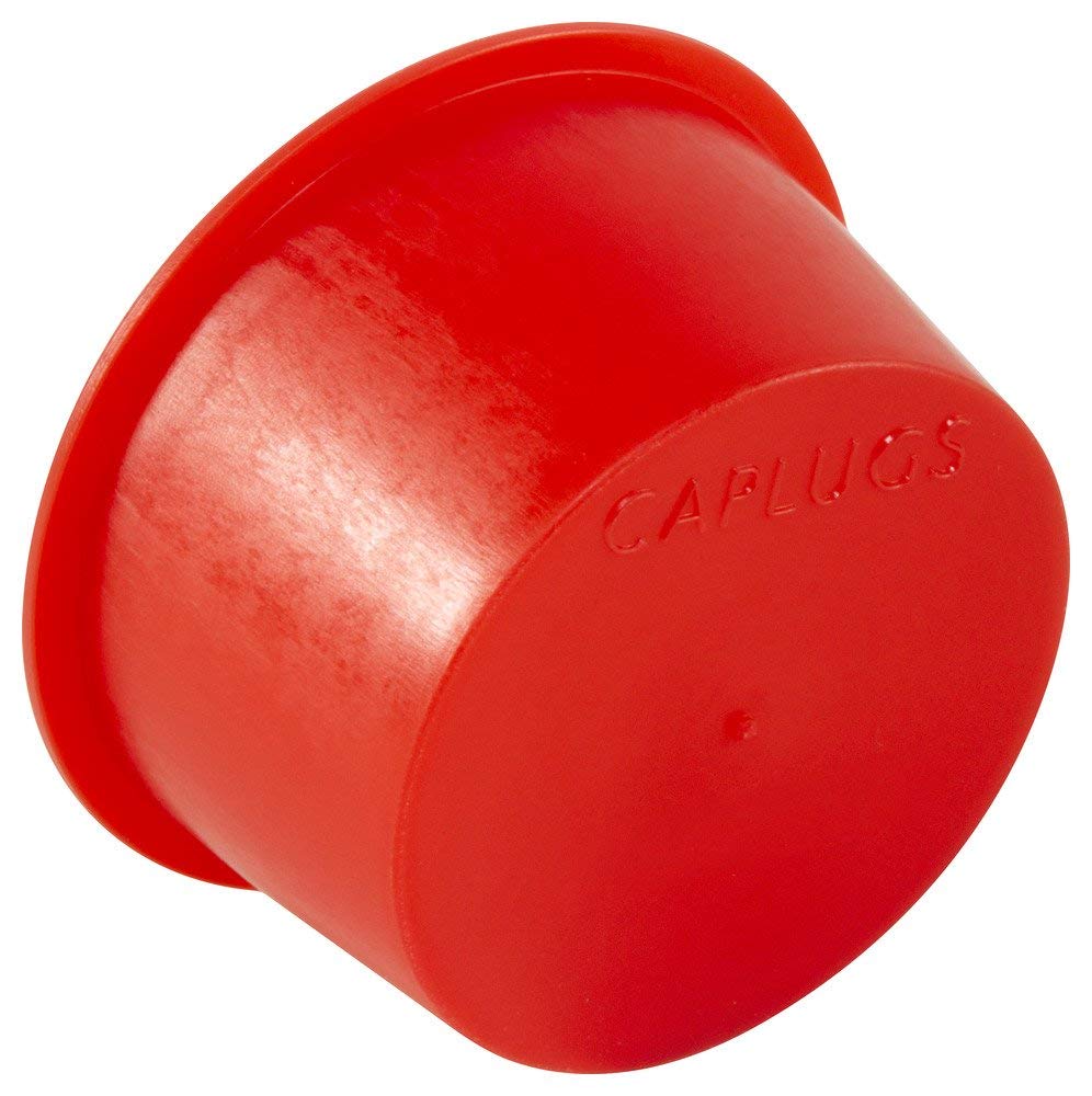 Caplugs T-15 T Series â Plastic Tapered Cap and Plug, 100 Pack, Red LD-PE, Cap OD 1.161" x Plug ID 1.355" Protective Closures, Dust and Moisture Seals, MIL Spec, SAE Fittings, Hydraulic (99394297)