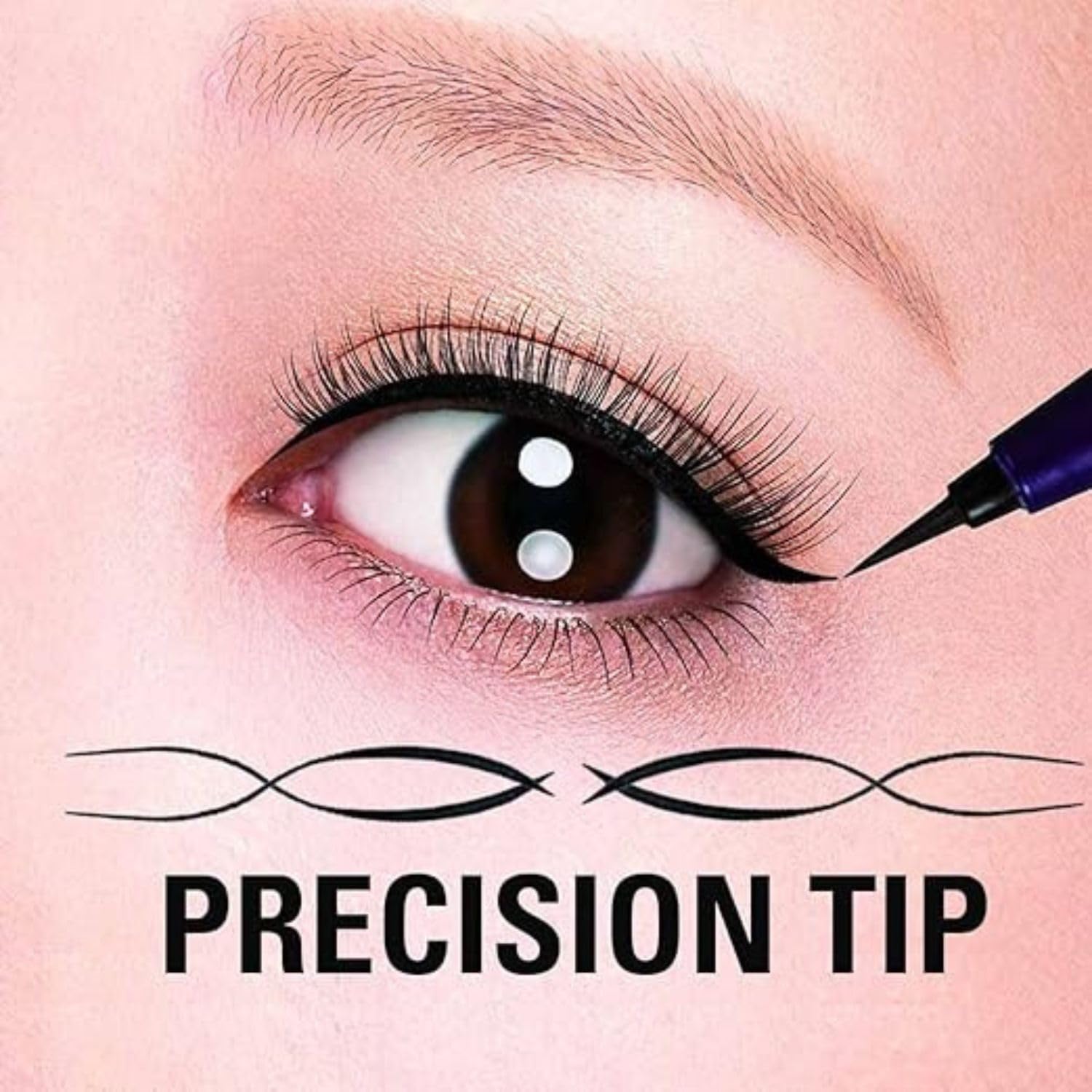 Heroine Make by KISSME Waterproof Smooth Liquid Eyeliner, Japanese Eye Makeup for Smudge-free, Super Keep 01 Jet Black