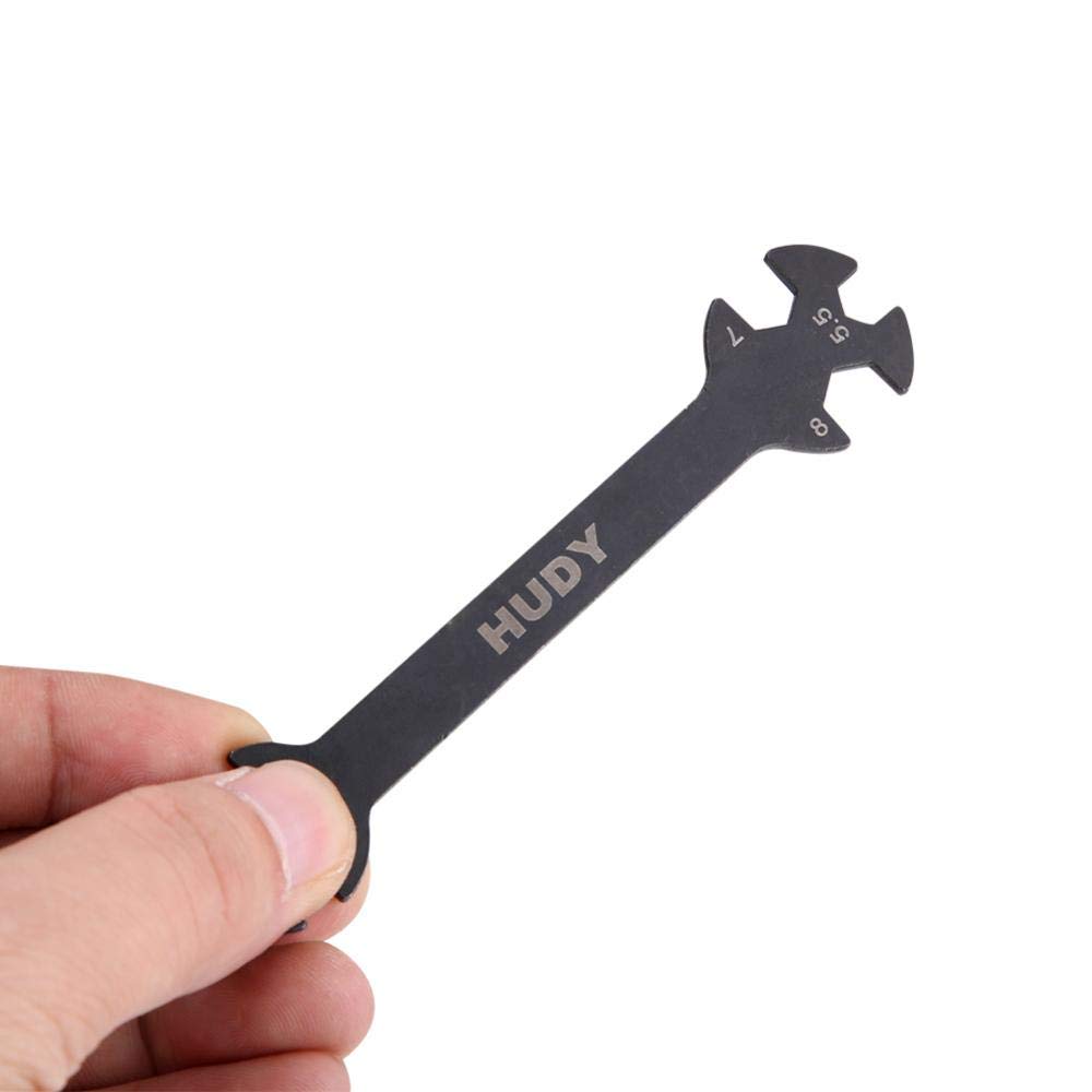 Dilwe Metal Wrench for RC Car, Remote Control Model Toy Tool Multi-function Wrench for RC Car