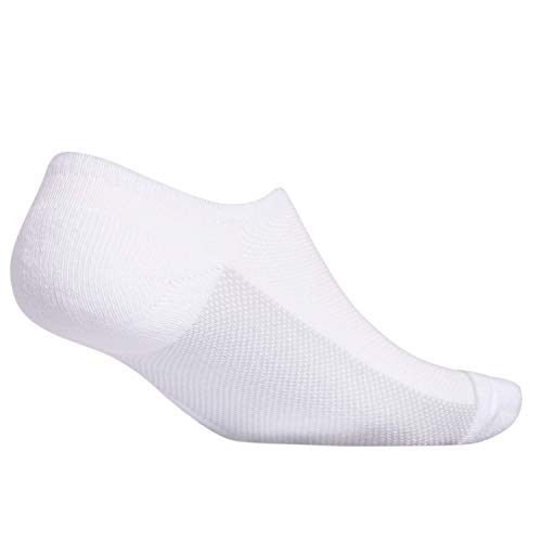 adidas Men's Superlite Stripe II 3-Pack No Show, White/Light Onix Grey/Clear Onix Grey, X-Large