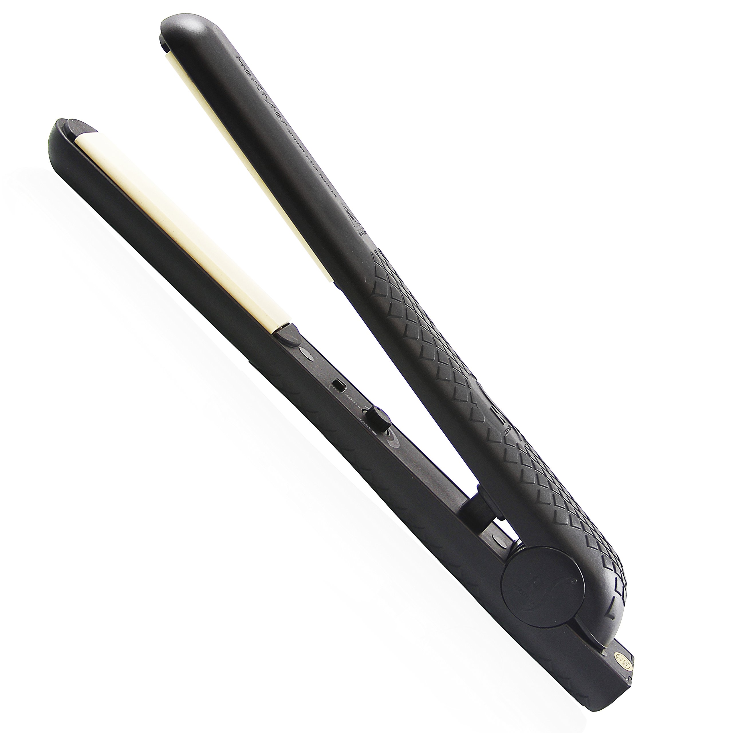 Herstyler Superstyler Onyx Ceramic Flat Iron, Ceramic Hair Straightener With Adjustable Temperature, Travel-friendly Dual Voltage Flat Iron