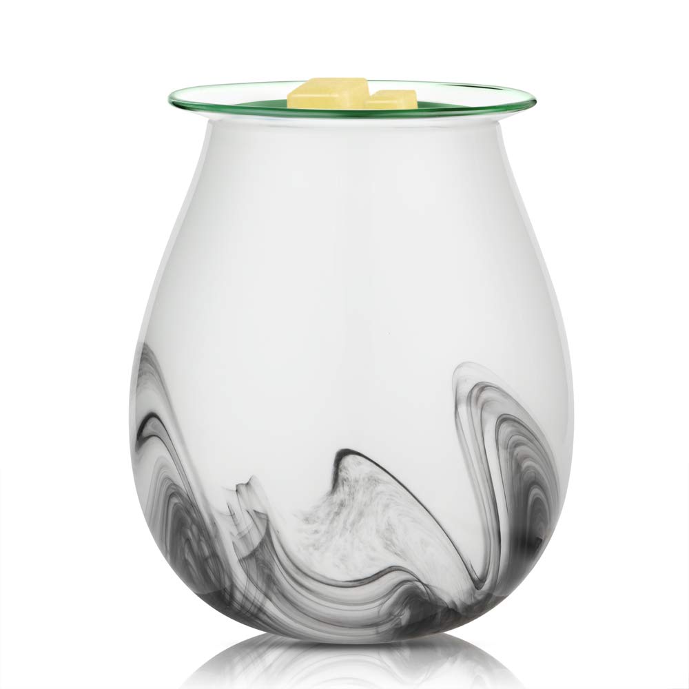 Glass Wax melt Warmer, Electric Wax Burner, Melted Perfume Heater, Home Office Bedroom, Living Room, Gifts and Decoration Hand Drawn (Ink drawing)