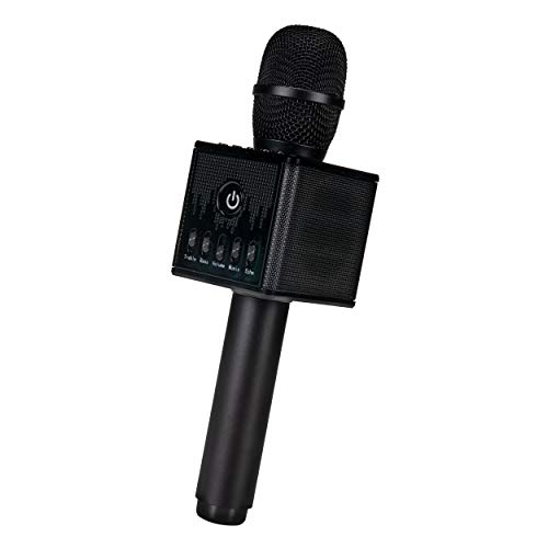 America’s Got Talent Deluxe Microphone by First Act Play, Duo Color Black & Gray Wireless Mic, Includes Poster, USB Cable – for Singing, Karaoke, Parties - Amazon Exclusive