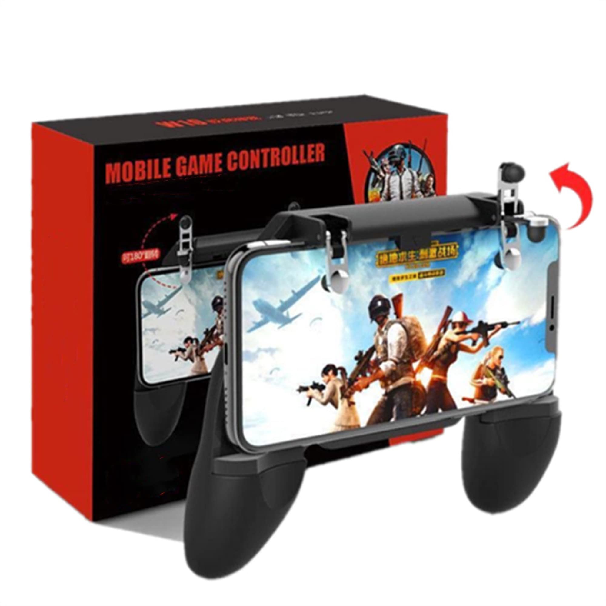 AOXIAOAI Mobile Game Trigger Joystick Gamepad controller for 4.7-6.5 Inch Smartphone (trigger)