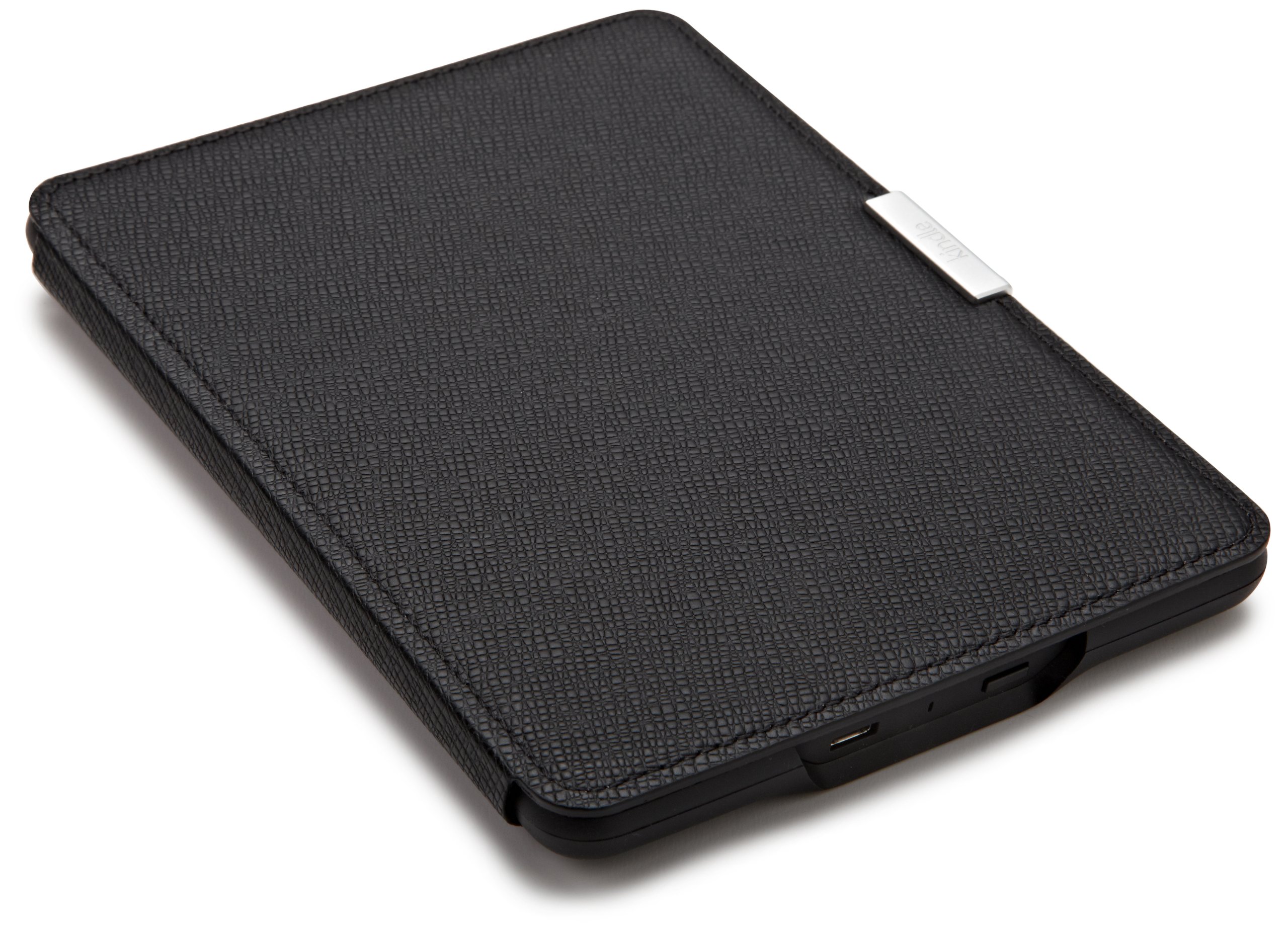 Amazon Kindle Paperwhite Leather Case, Onyx Black - fits all Paperwhite generations prior to 2018 (Will not fit All-new Paperwhite 10th generation)
