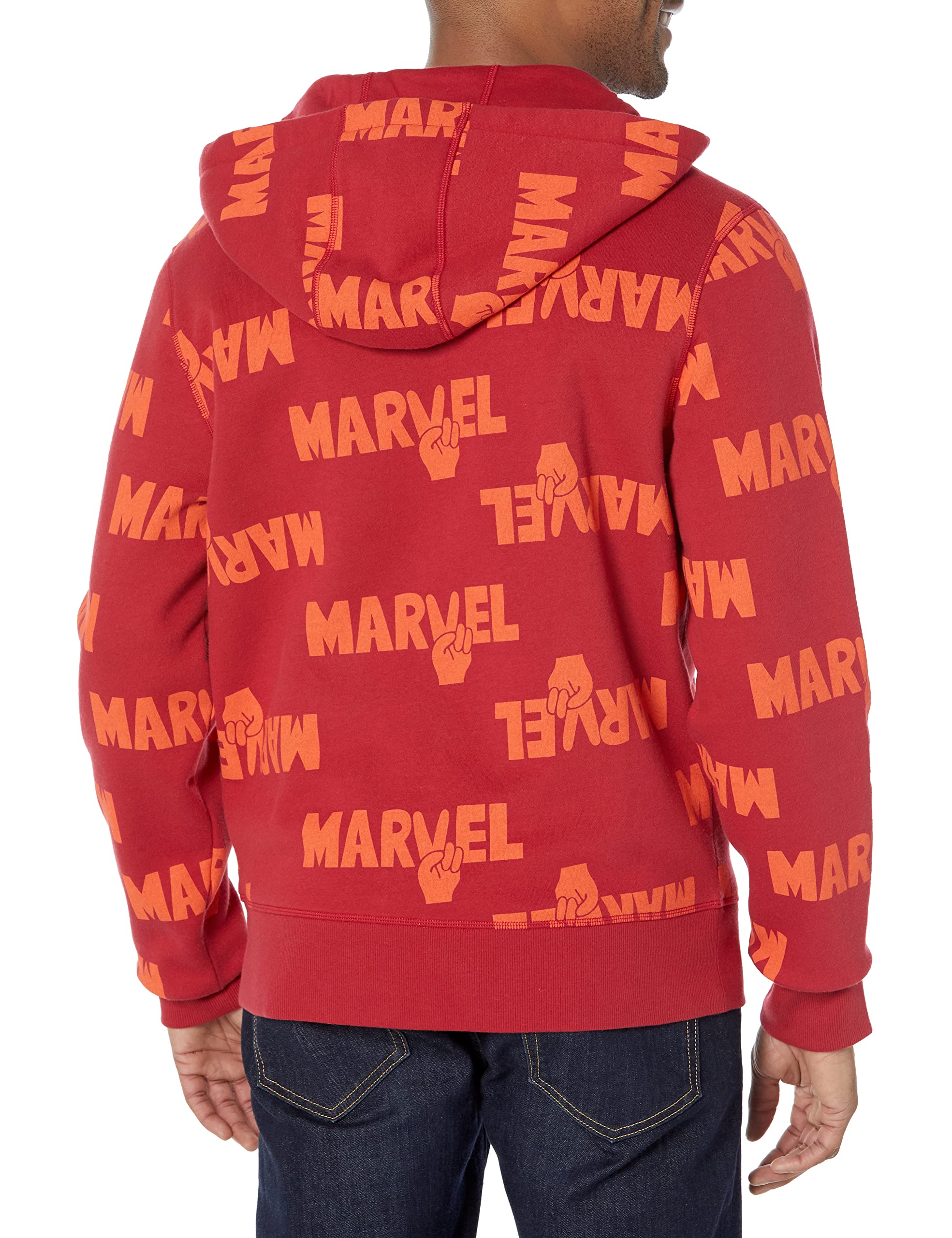 Amazon Essentials Disney | Marvel | Star Wars Men's Fleece Full-Zip Hoodie Sweatshirts (Available in Big & Tall), Star Wars Comic, XX-Large
