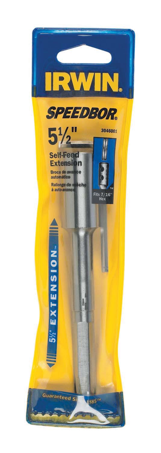 Irwin Tools 3046001 Speedbor MAX Self-Feed Wood Bits, 5/12", Black