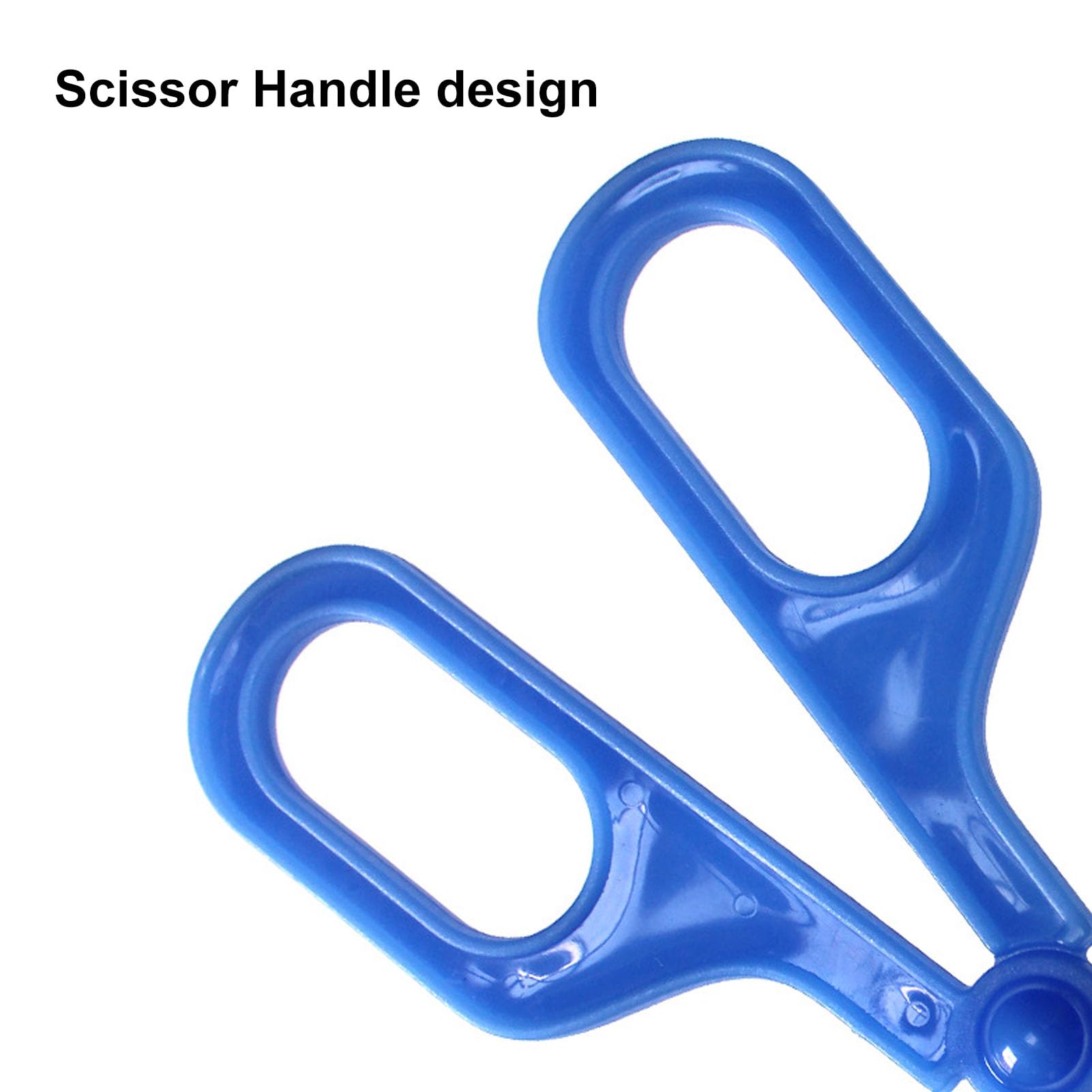 Reptile Feeding Clamp, Feeding Tool, Reptile Poop Scoop,Amphibian Terrarium Feeding and Cleaning Tool, Multipurpose Reptile Feeding Claw Collector, with Vents for Lizard Spider Tortoise(Blue)